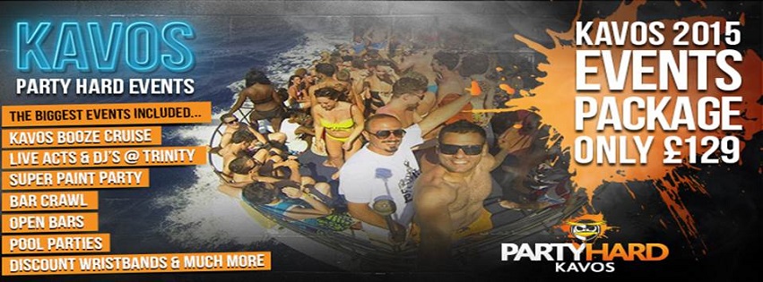 Party Hard Kavos Events Package at Corfu Greece, Corfu on 8th Jun 2015 ...