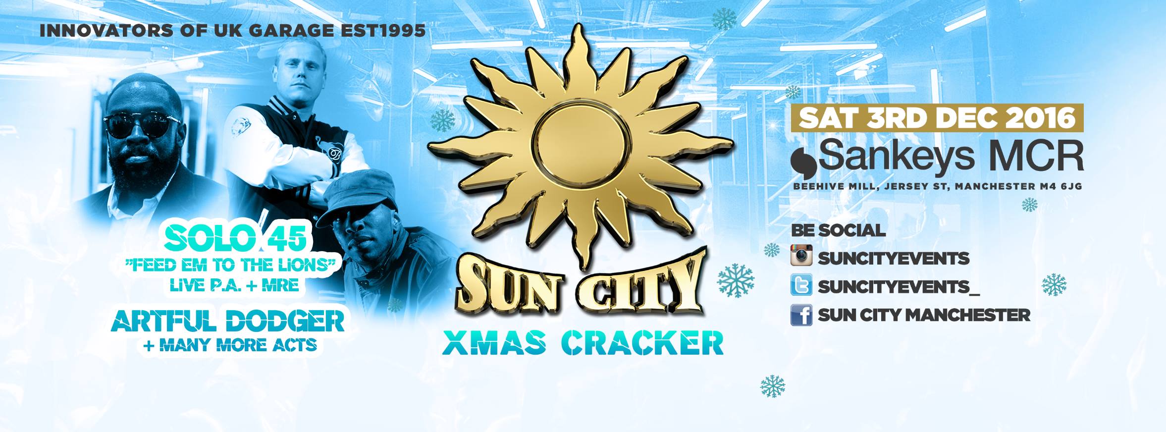 Sun City Winter Tour - Manchester | Sankeys Mcr at Sankeys, Manchester ...