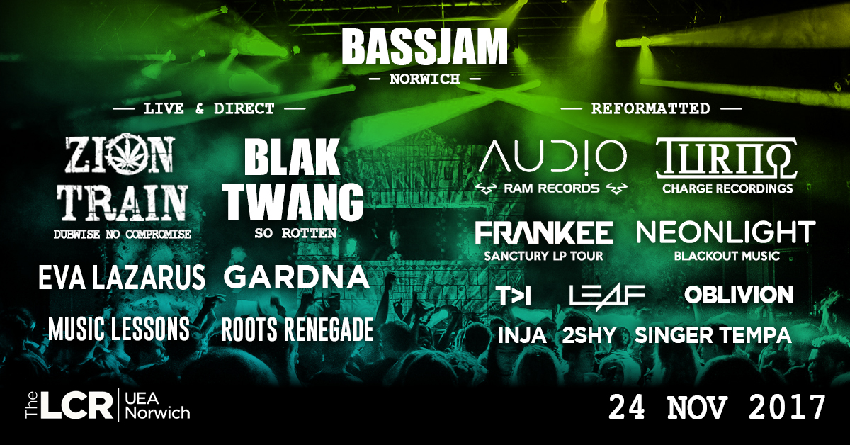BassJam - 24th November 2017 at UEA LCR Norwich, Norwich on 24th Nov ...