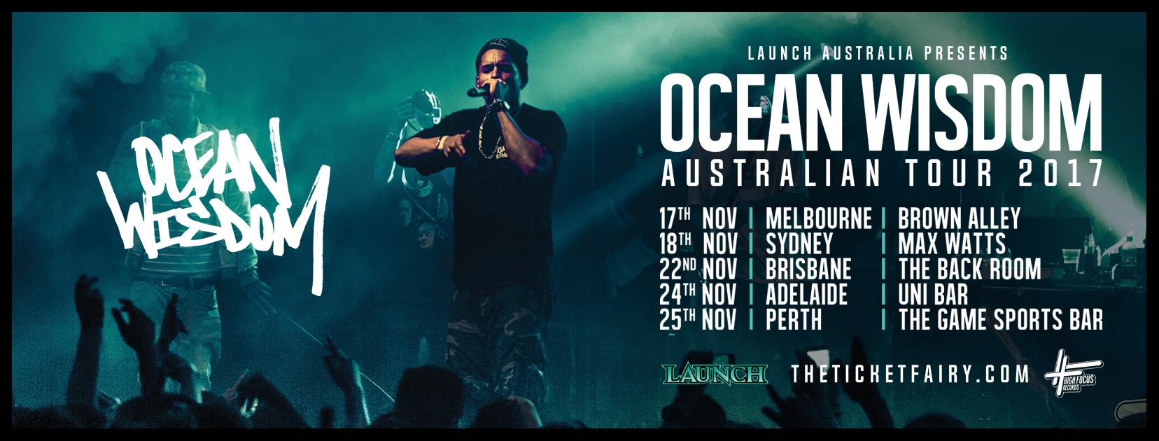Ocean Wisdom Australian Tour 2017 - Melbourne - Meet & Greet Ticket at Brown Alley Nightclub ...