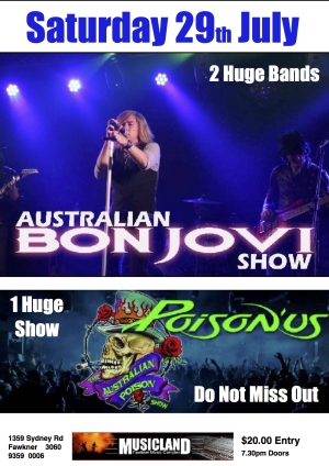 Australian Bon Jovi Show at MusicLand Fawkner Music Complex, Fawkner on ...