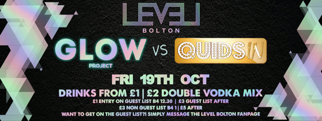 Glow Project UV party vs Quids In Entry Ticket - Pre 12.30 am only at ...