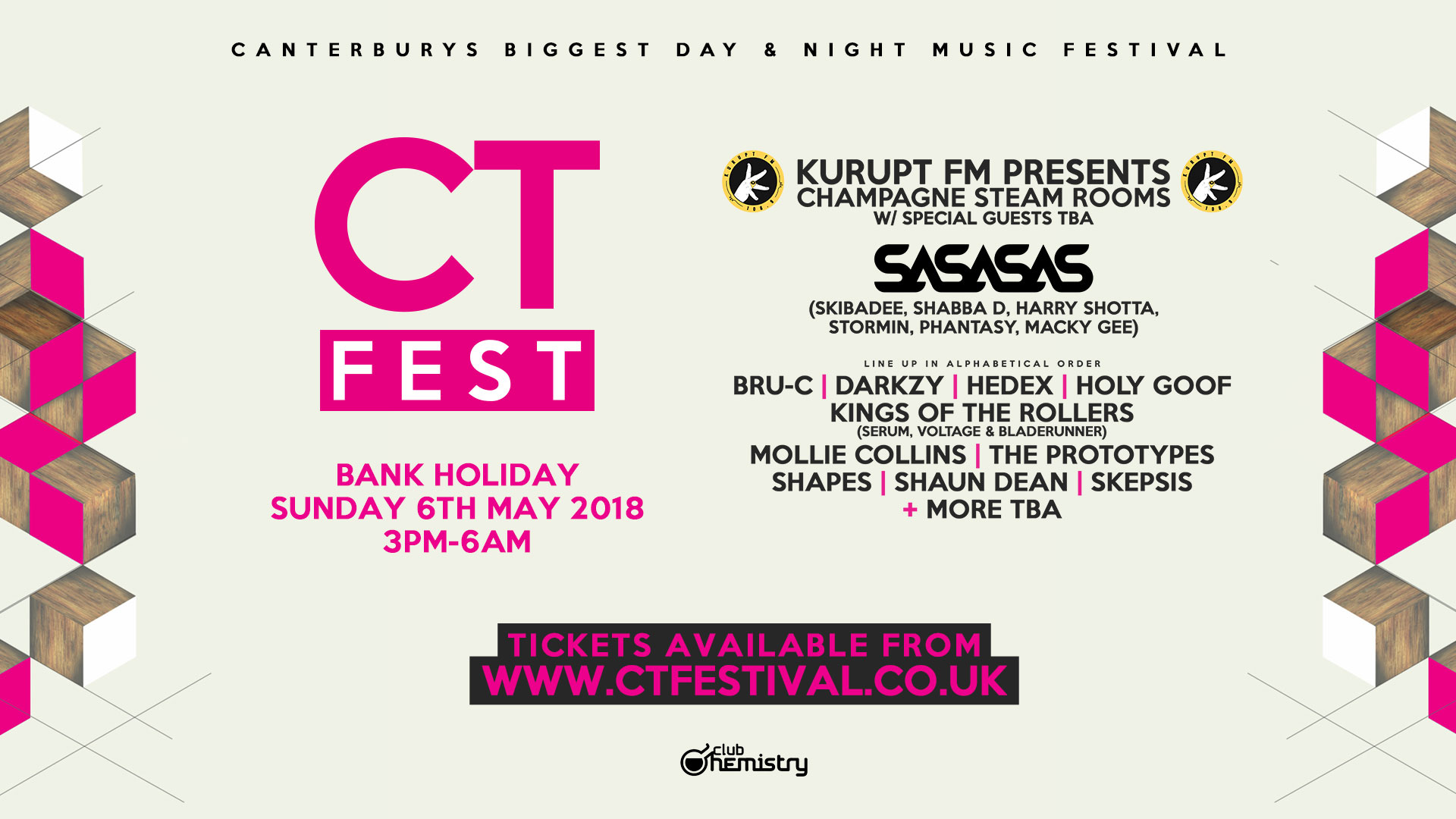 CT FEST 2018 at Club Chemistry, Canterbury on 6th May 2018 | Fatsoma
