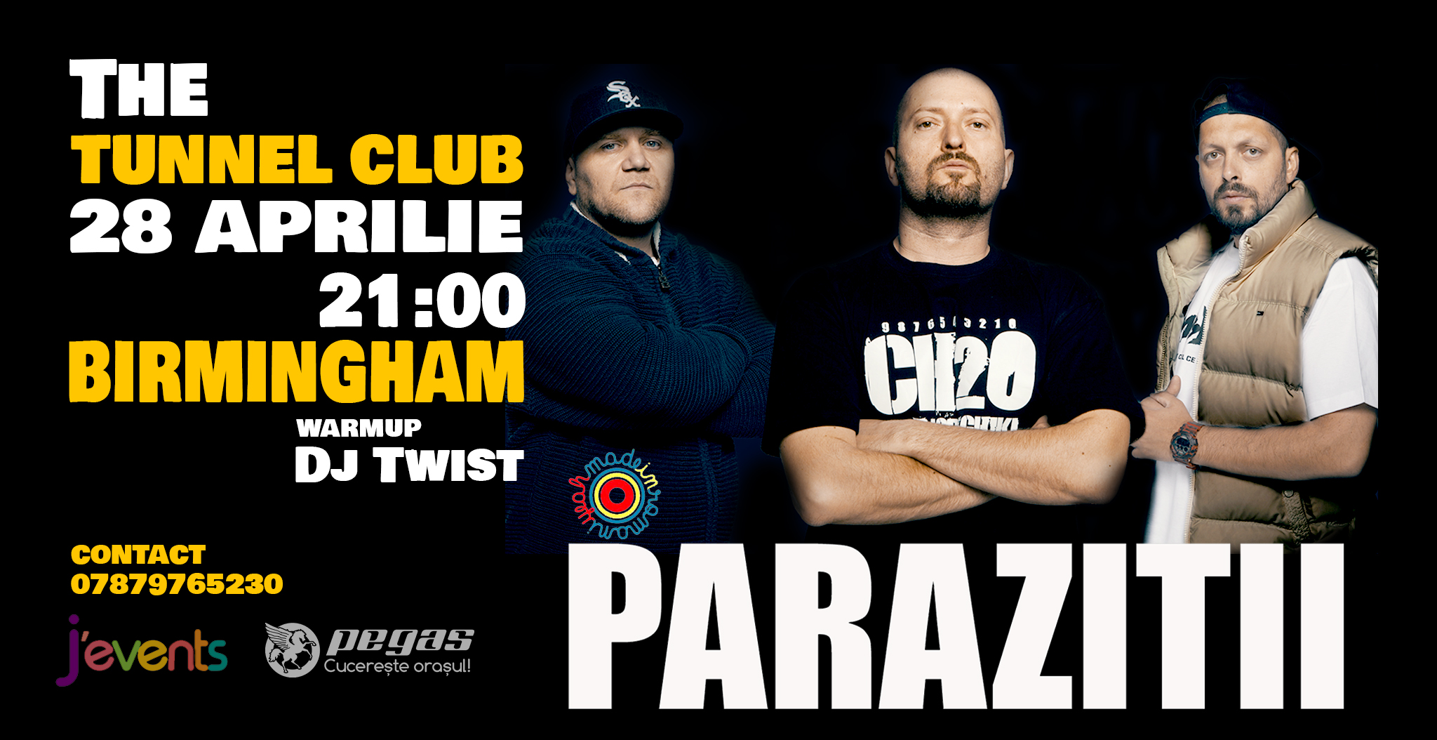 Concert Parazitii- Birmingham at The Tunnel Club, Birmingham on 28th ...