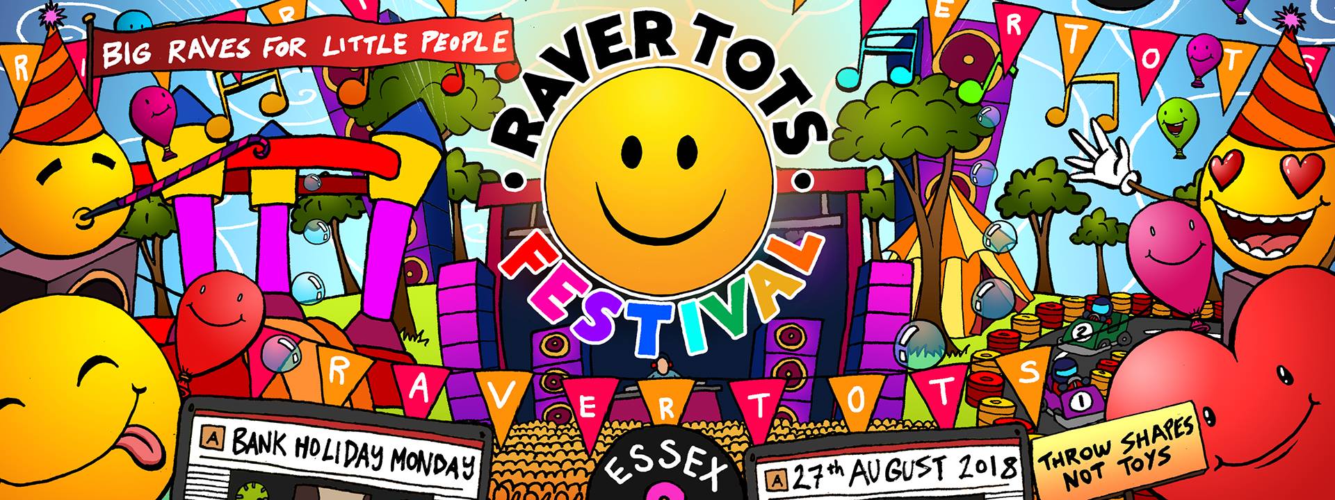 Raver Tots Outdoor Festival 2018 at Garon Park, Southend-on-Sea on 27th ...