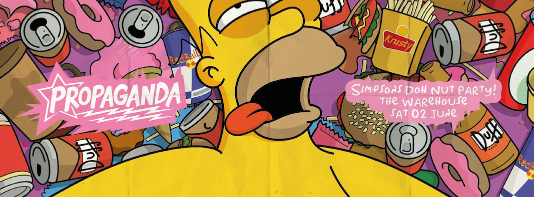 Propaganda Leeds - The Simpsons Doh - Nut Party! at The Warehouse ...
