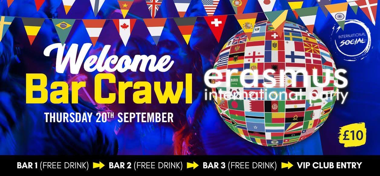 Welcome International Bar Crawl - Manchester at Lola Lo Manchester ...
