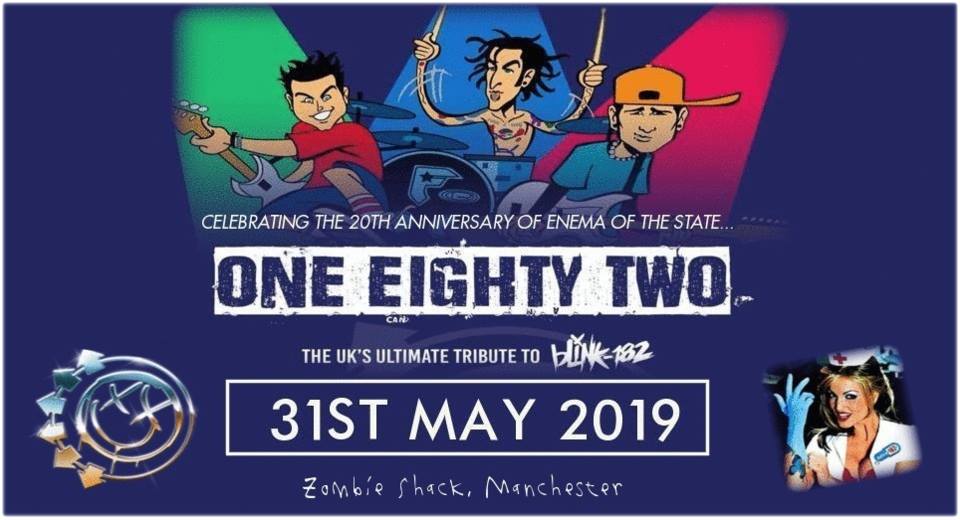 Blink 182 Tribute - One Eighty Two - Zombie Shack, Manchester at The ...