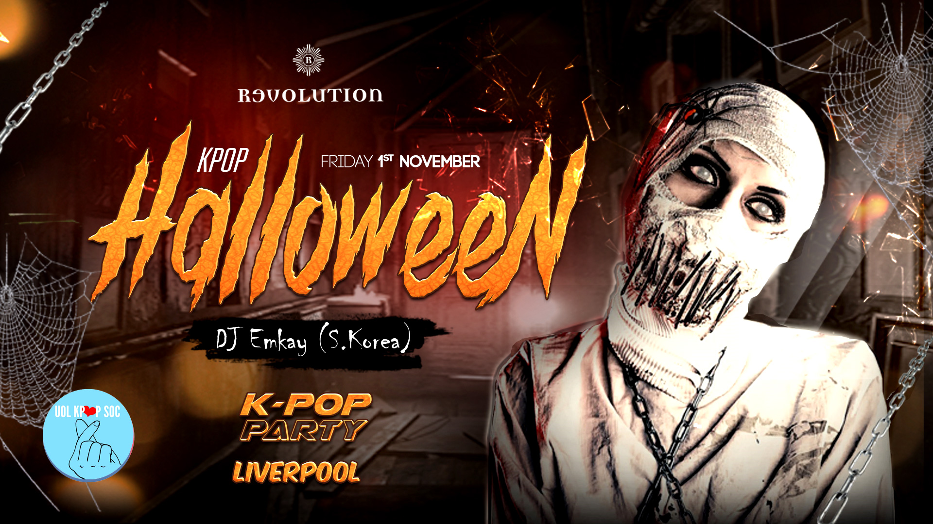 KPOP PARTY LIVERPOOL - KPOP HALLOWEEN (DJ EMKAY) at Revolution St ...