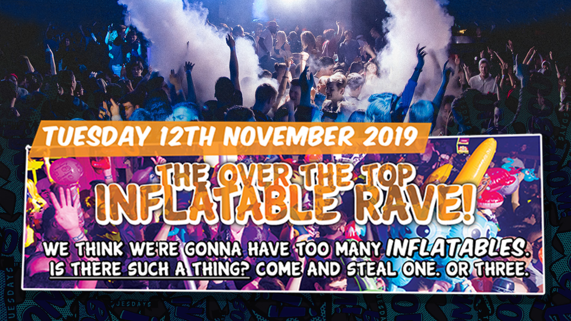 BOOM!'s Over The Top Inflatable Rave! at JJ's, Coventry on 12th Nov ...