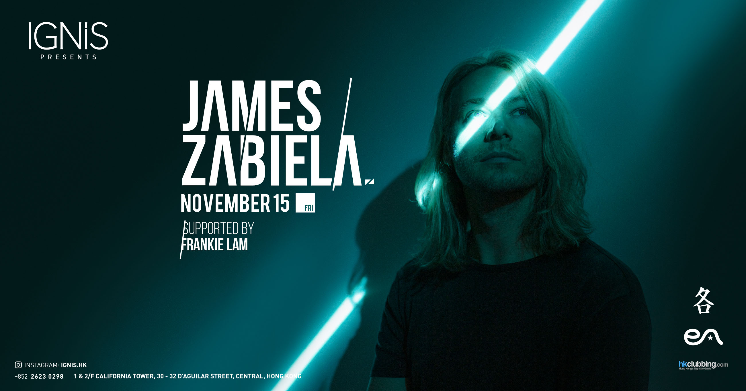 Ignis presents James Zabiela (Born Electric, UK) at Ignis, on 15th Nov ...