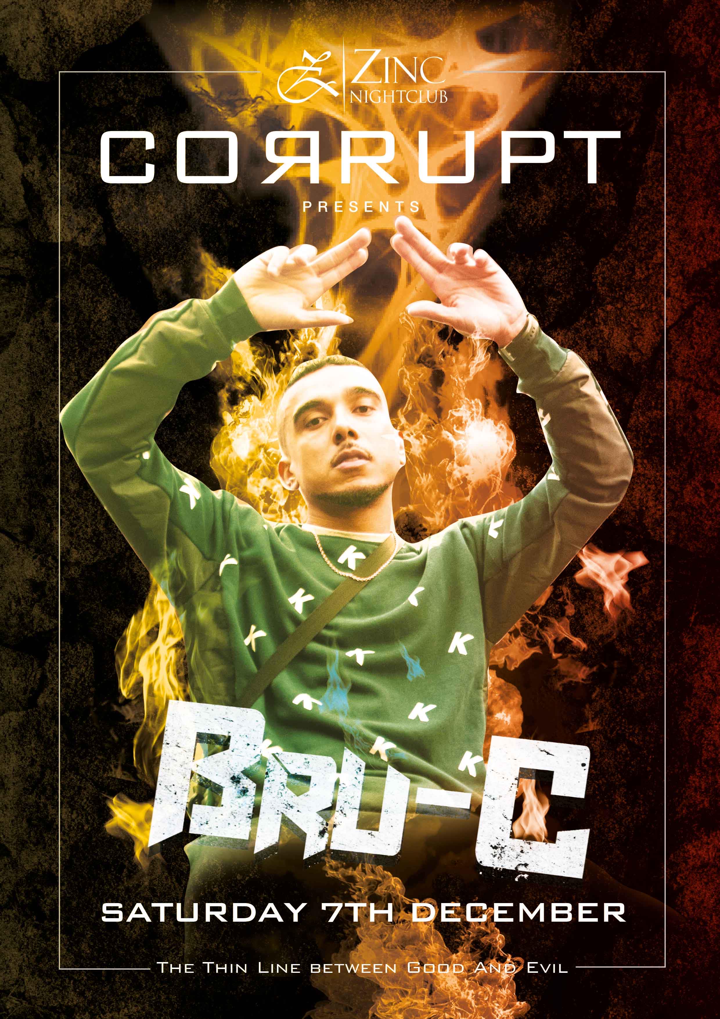 BRU-C LIVE AT ZINC at Zinc Nightclub Rugby, Rugby on 7th Dec 2019 | Fatsoma