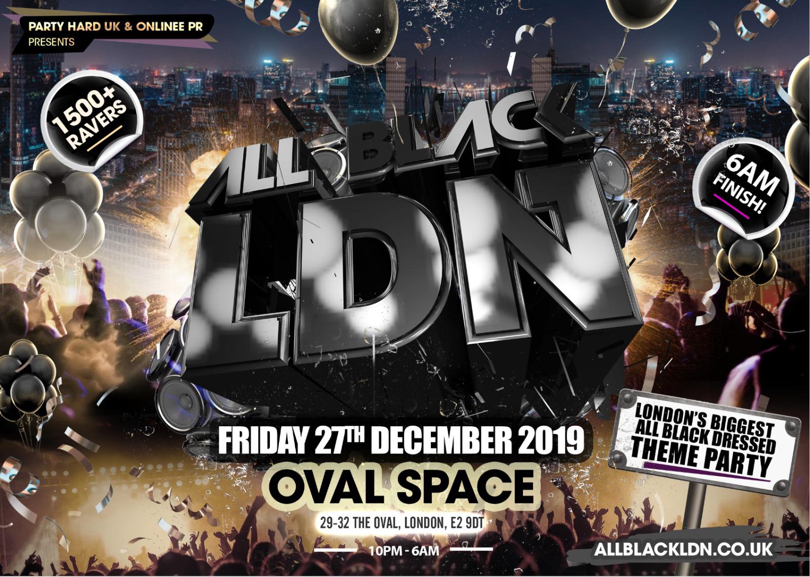 All Black London - London’s Biggest All Black Dressed Theme Party at ...