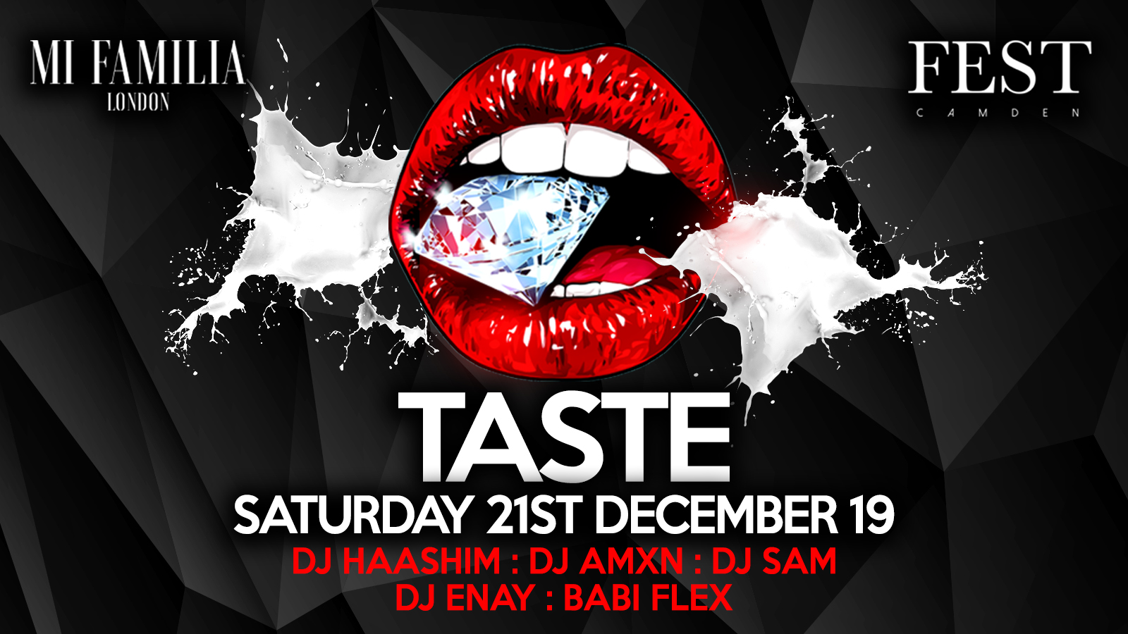 TASTE ★ @ FEST CAMDEN ★ at FEST Camden, London on 21st Dec 2019 | Fatsoma