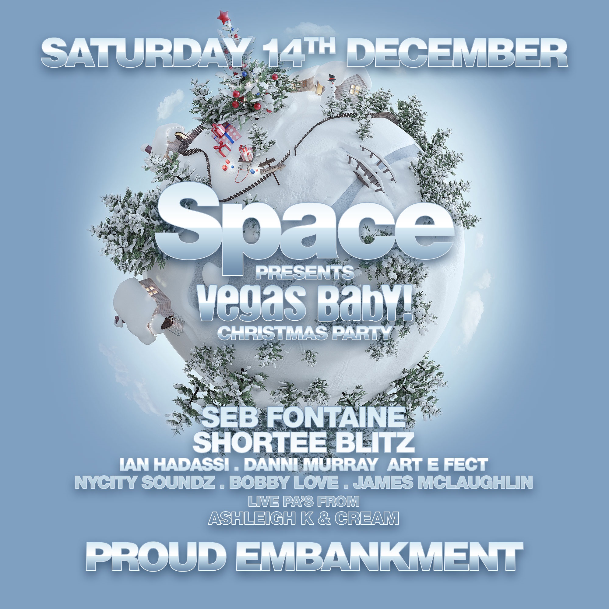 Space Winter Wonderland Christmas Party w/ Seb Fontaine & Shortee Blitz ...
