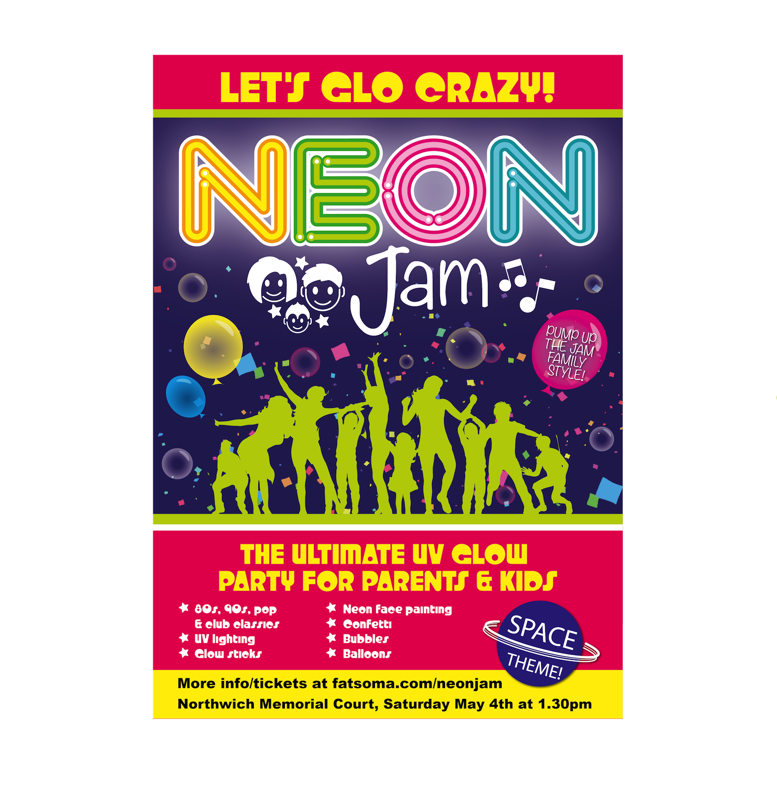 Neon Jam - NORTHWICH at Northwich Memorial Court, Northwich on 4th May ...