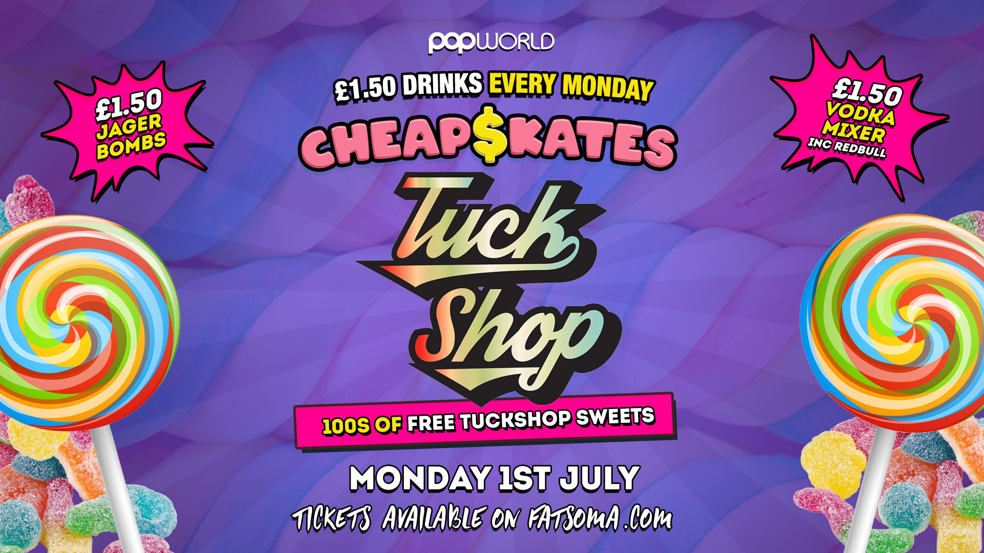 Tuckshop Takeover - Free Retro Sweets! at Popworld Guildford, Guildford ...