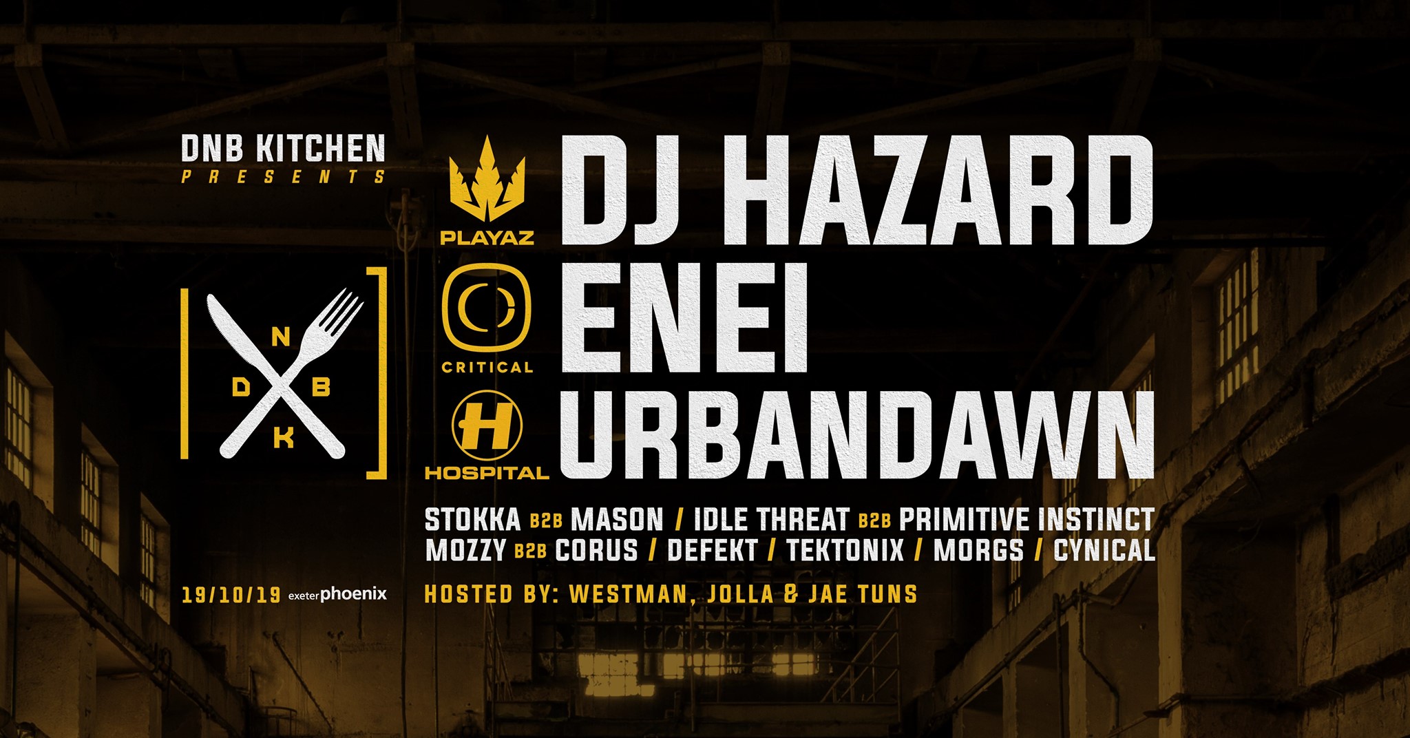 DnB Kitchen presents: DJ Hazard, Enei, Urbandawn + support at Exeter ...