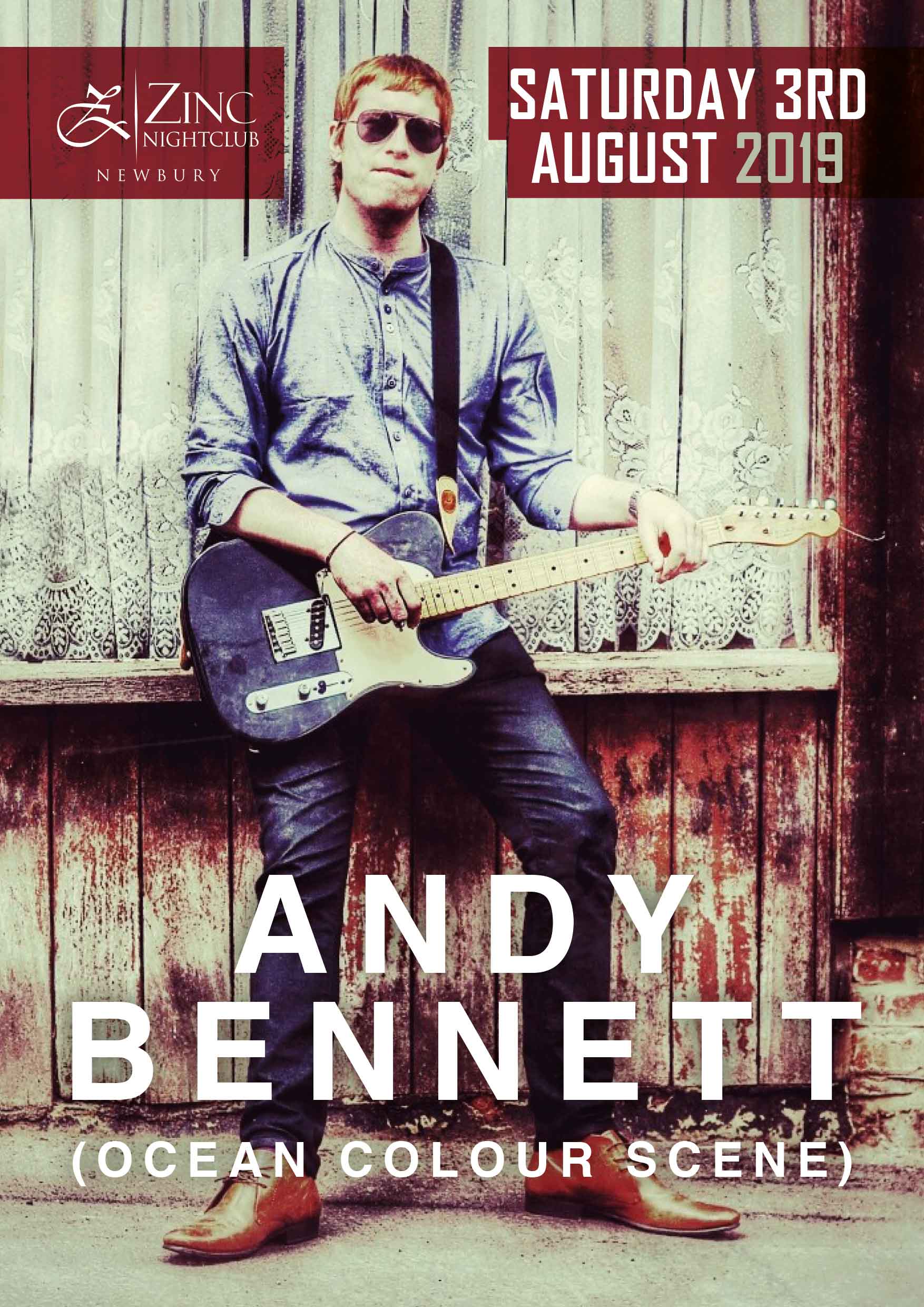Andy Bennett (Ocean Colour Scene) at Zinc Newbury, Newbury on 3rd Aug ...