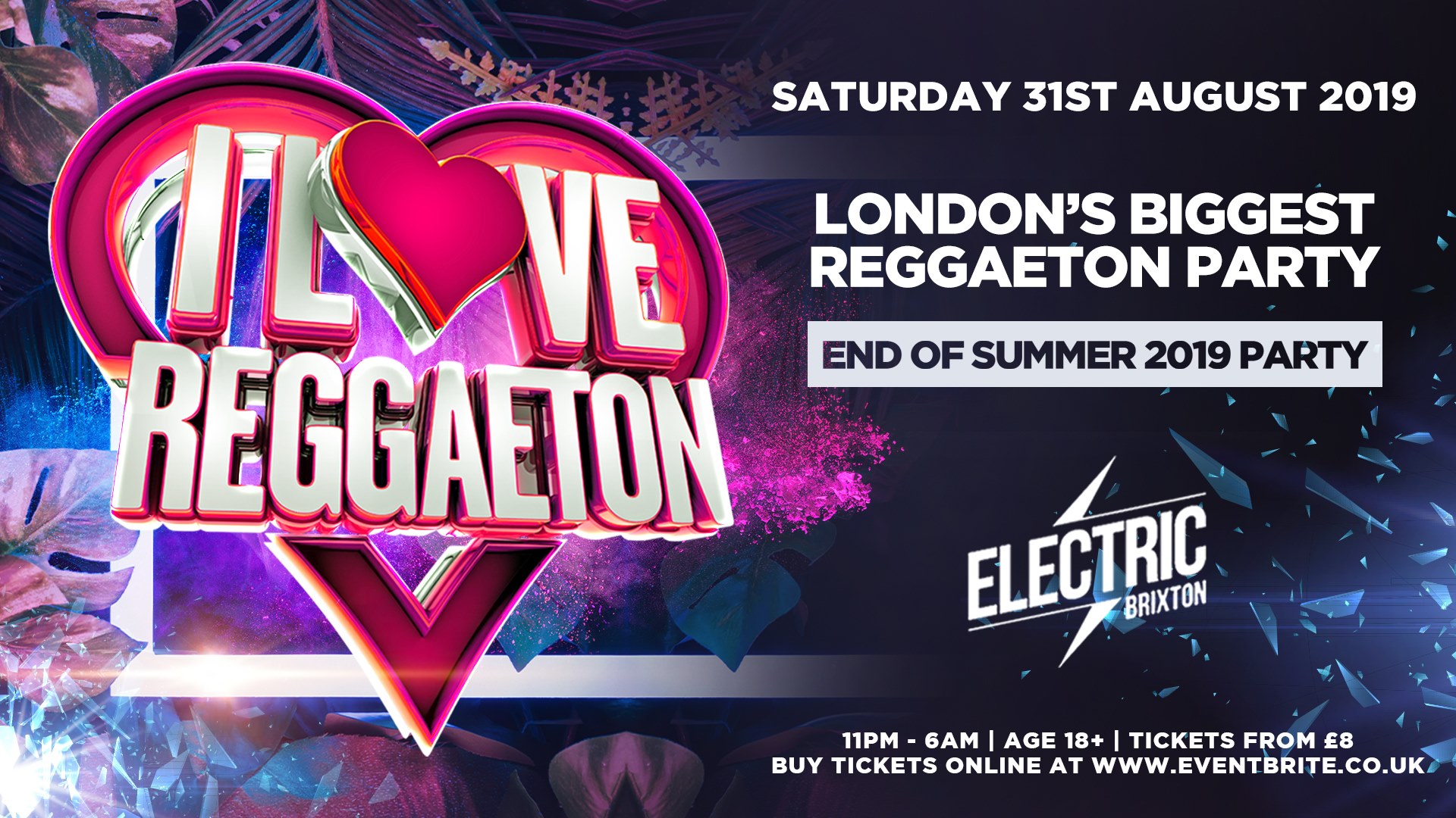 I LOVE REGGAETON 'LONDON'S BIGGEST REGGAETON PARTY' - END OF SUMMER EDITION - SATURDAY 31st ...
