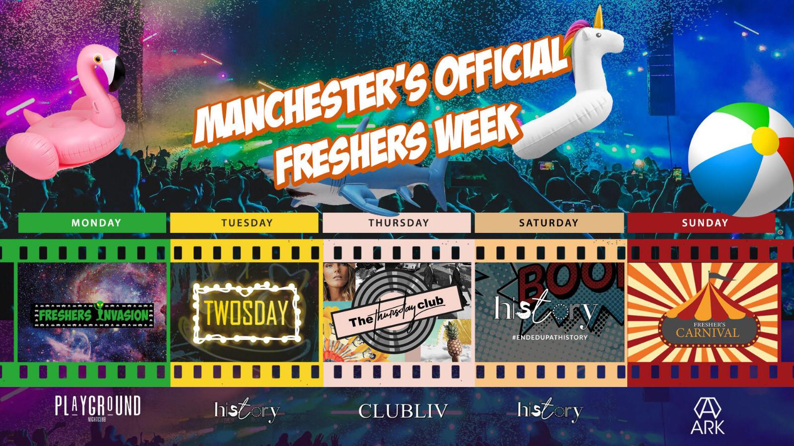 Manchester Freshers Week Wristband 2019/20 at Multiple Venues Around ...