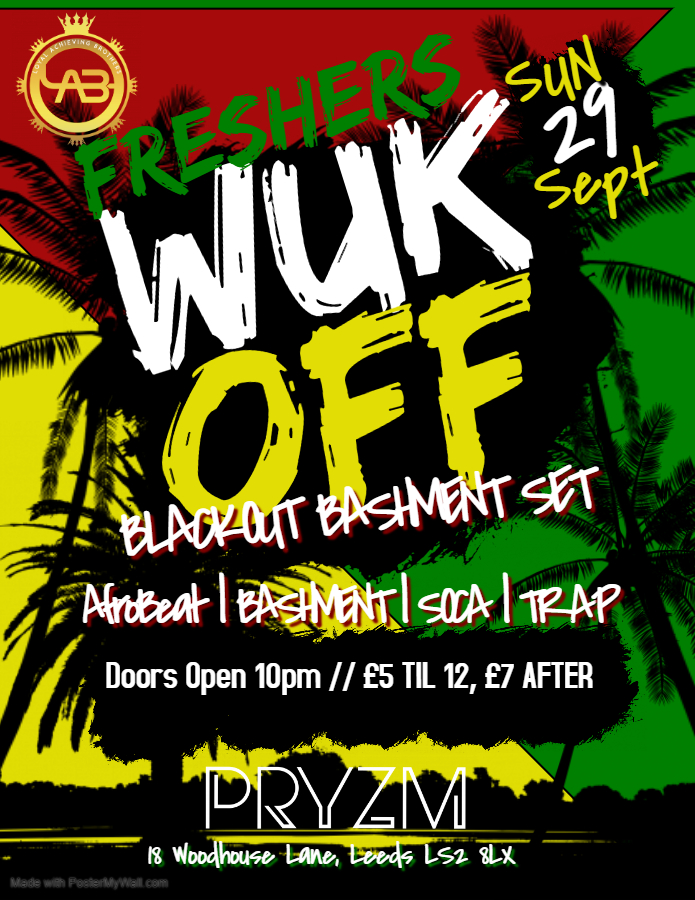 FRESHERS WUK OFF at PRYZM, Leeds on 29th Sep 2019 | Fatsoma