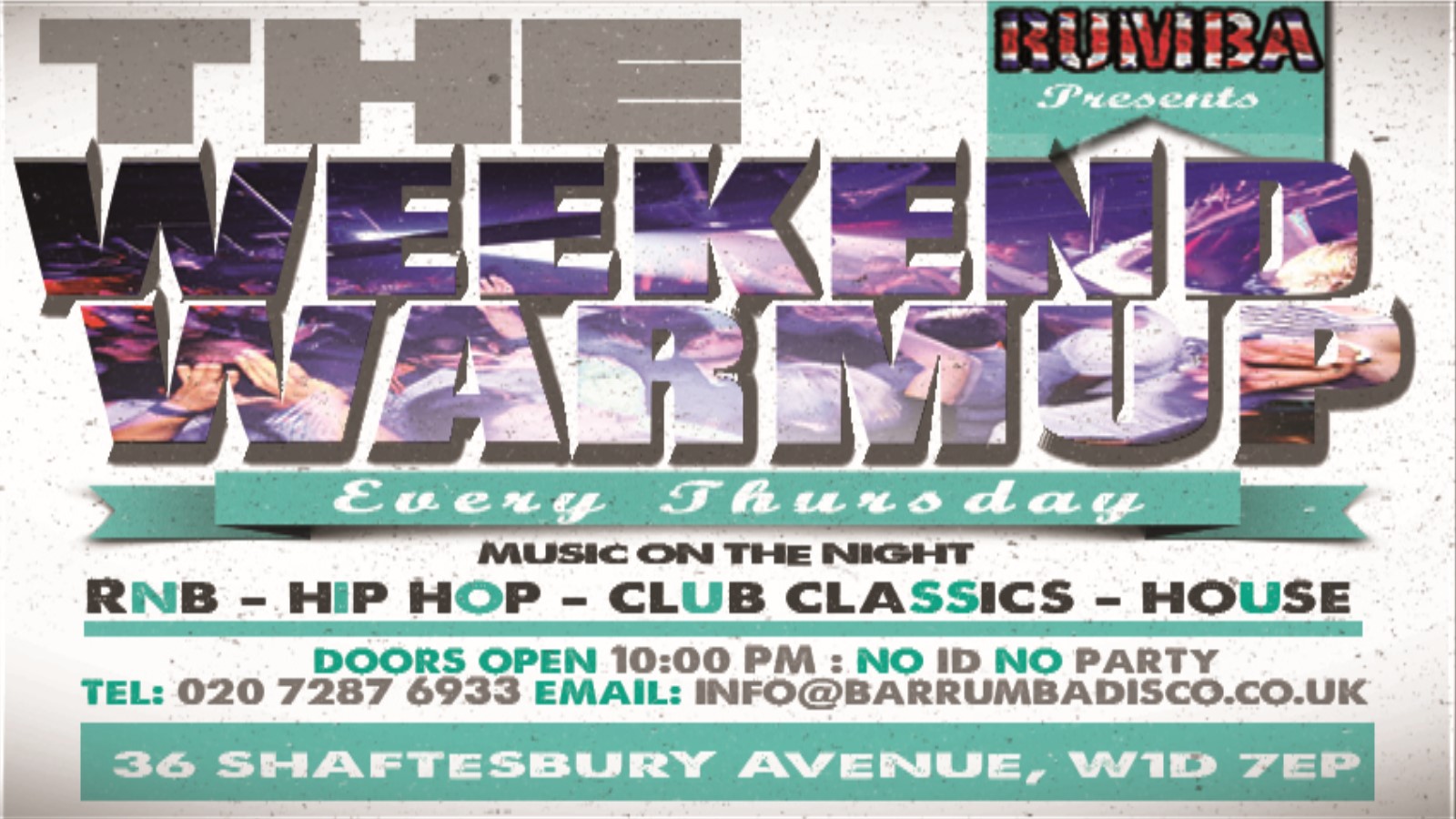 The Weekend Warmup at Bar Rumba, London on 10th Oct 2019 | Fatsoma