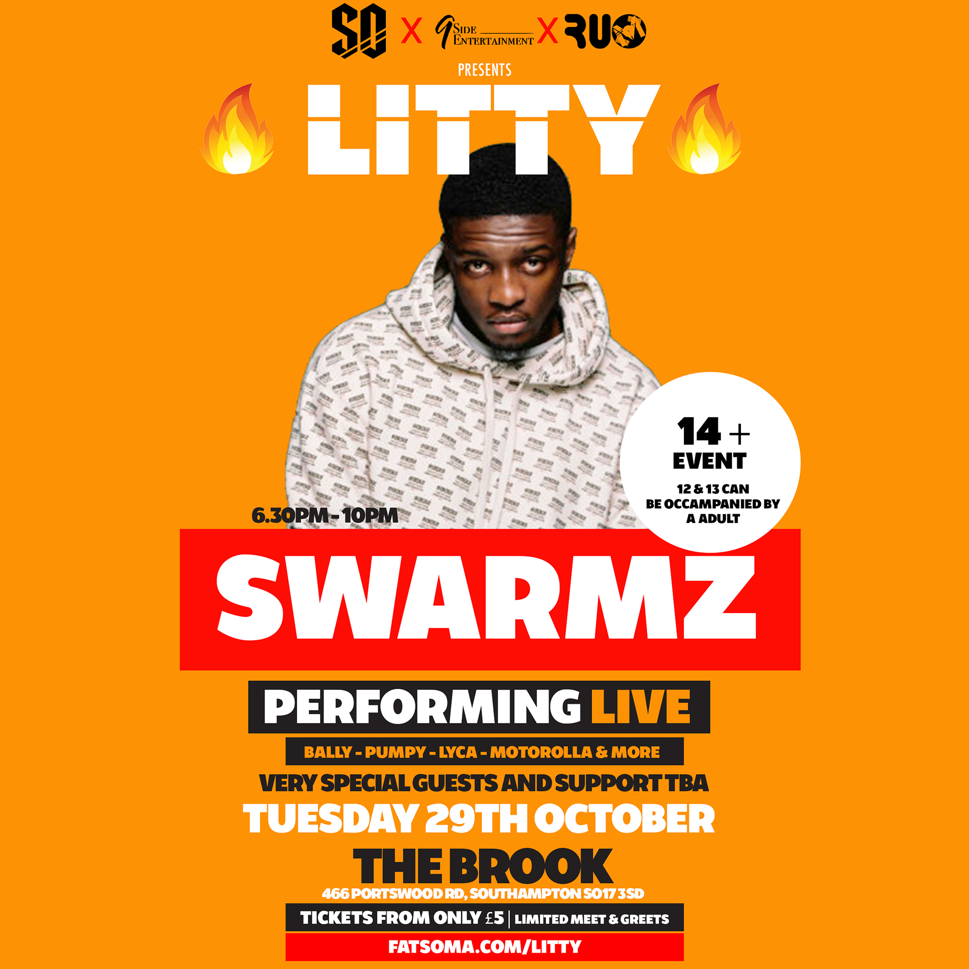 Litty Presents: Swarmz Live + Special Guests at The Brook, Southampton ...
