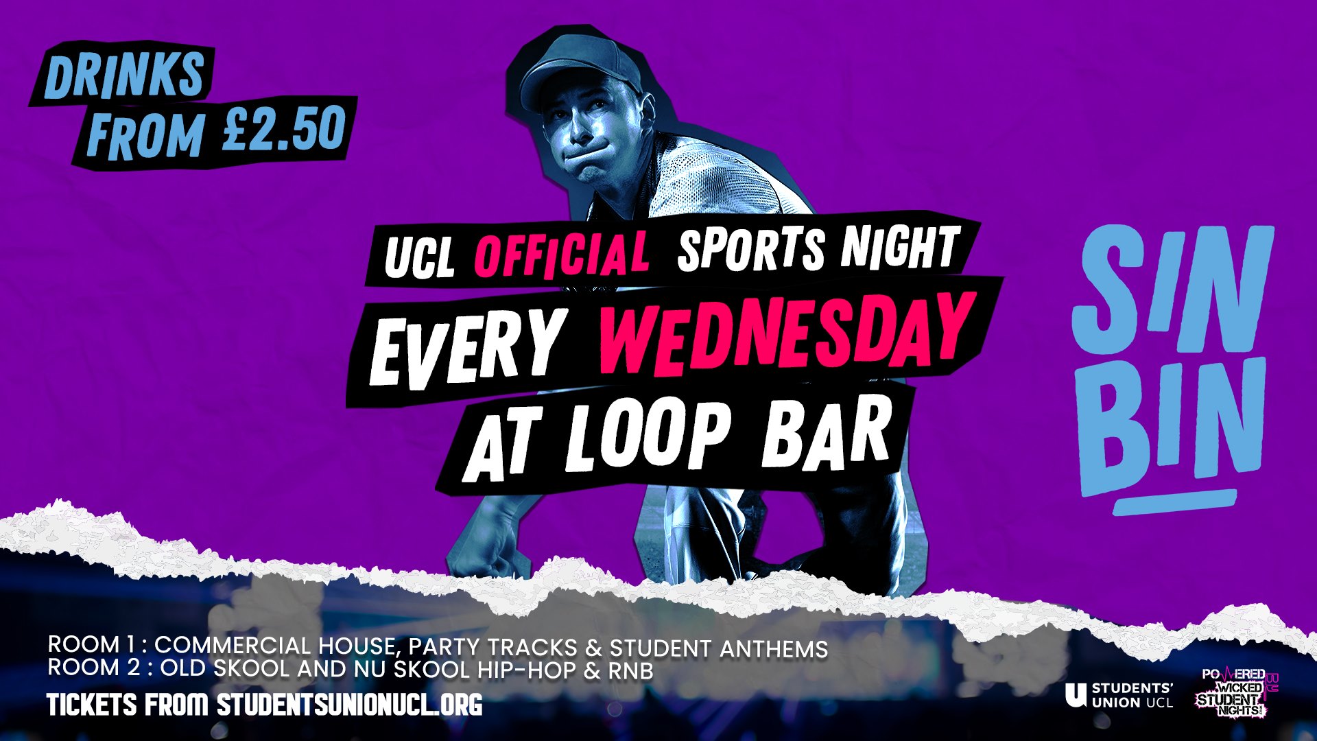 SIN BIN: UCL's Official Sports Night at Loop Bar at The Loop, London on ...