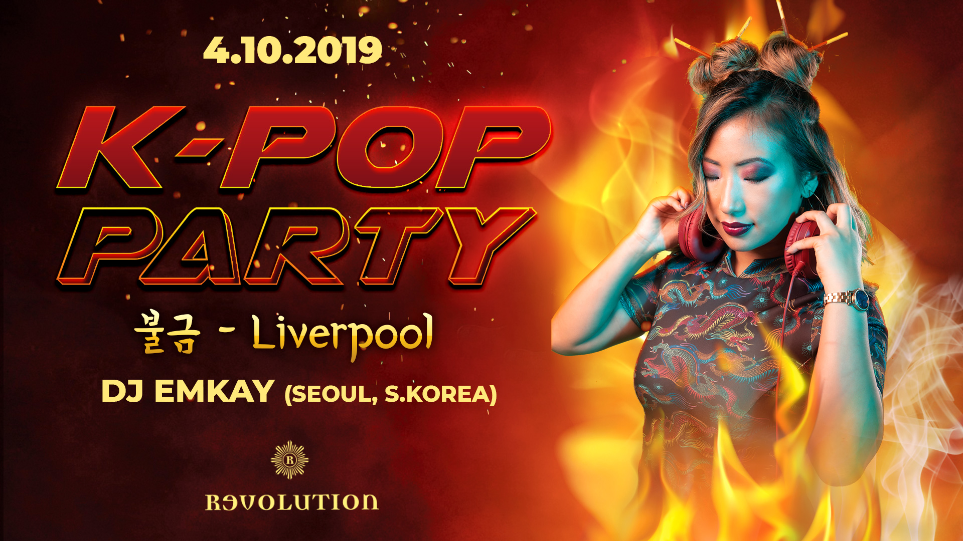K-Pop Party Liverpool | DJ EMKAY (S.KOREA) at Revolution St Peters ...