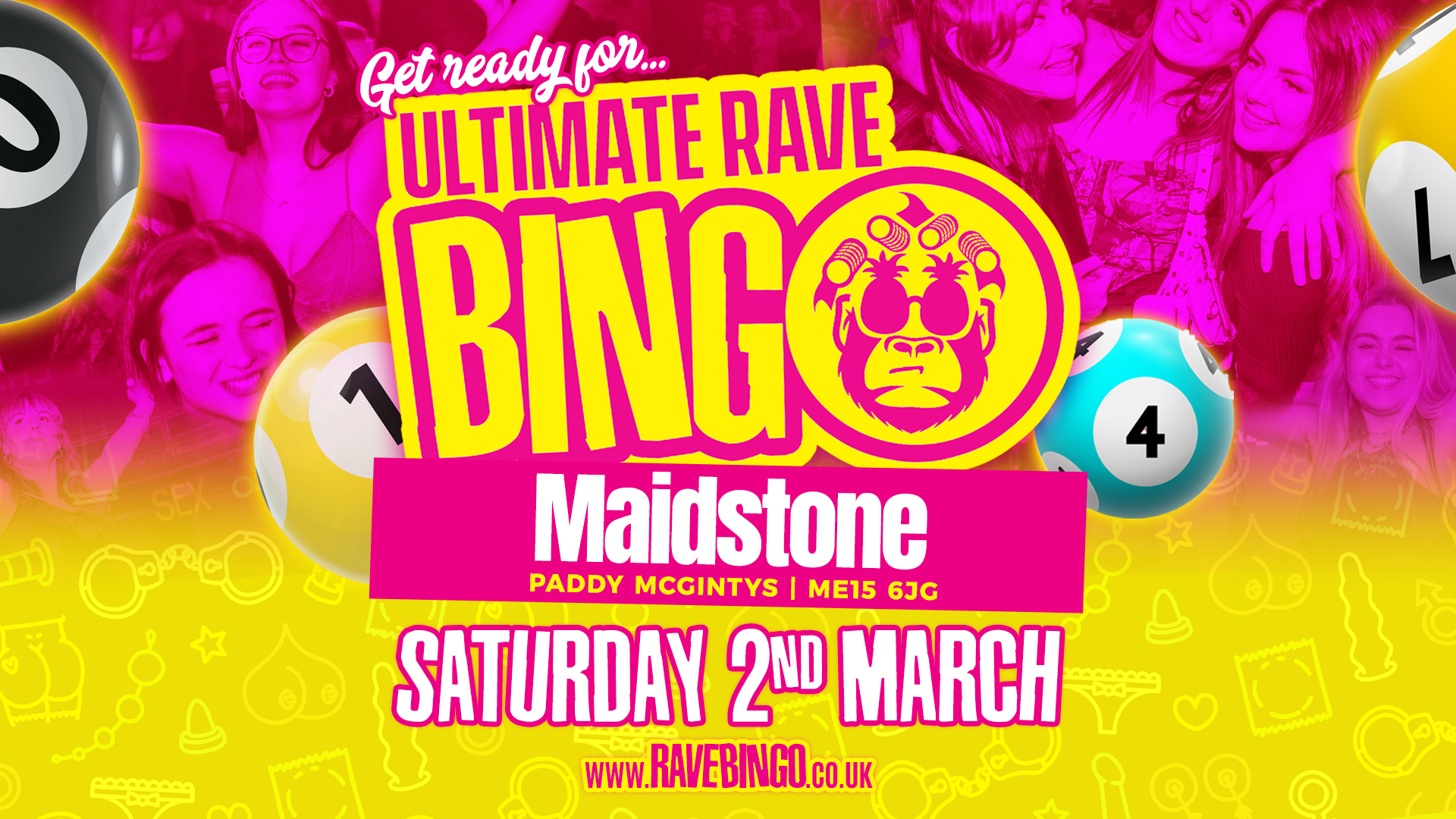 Ultimate Rave Bingo // Maidstone // Saturday 2nd March at Paddy ...