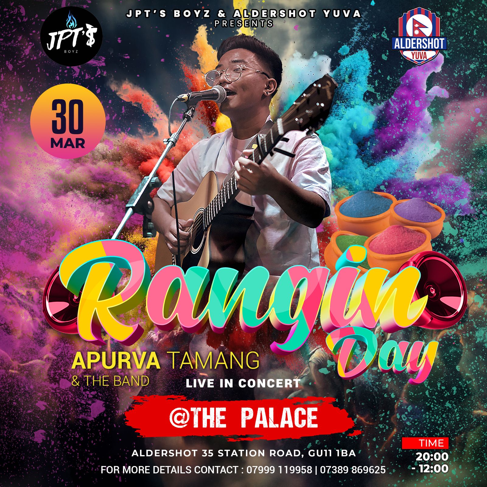 Rangin day at The Palace Restaurant, Aldershot on 30th Mar | Fatsoma