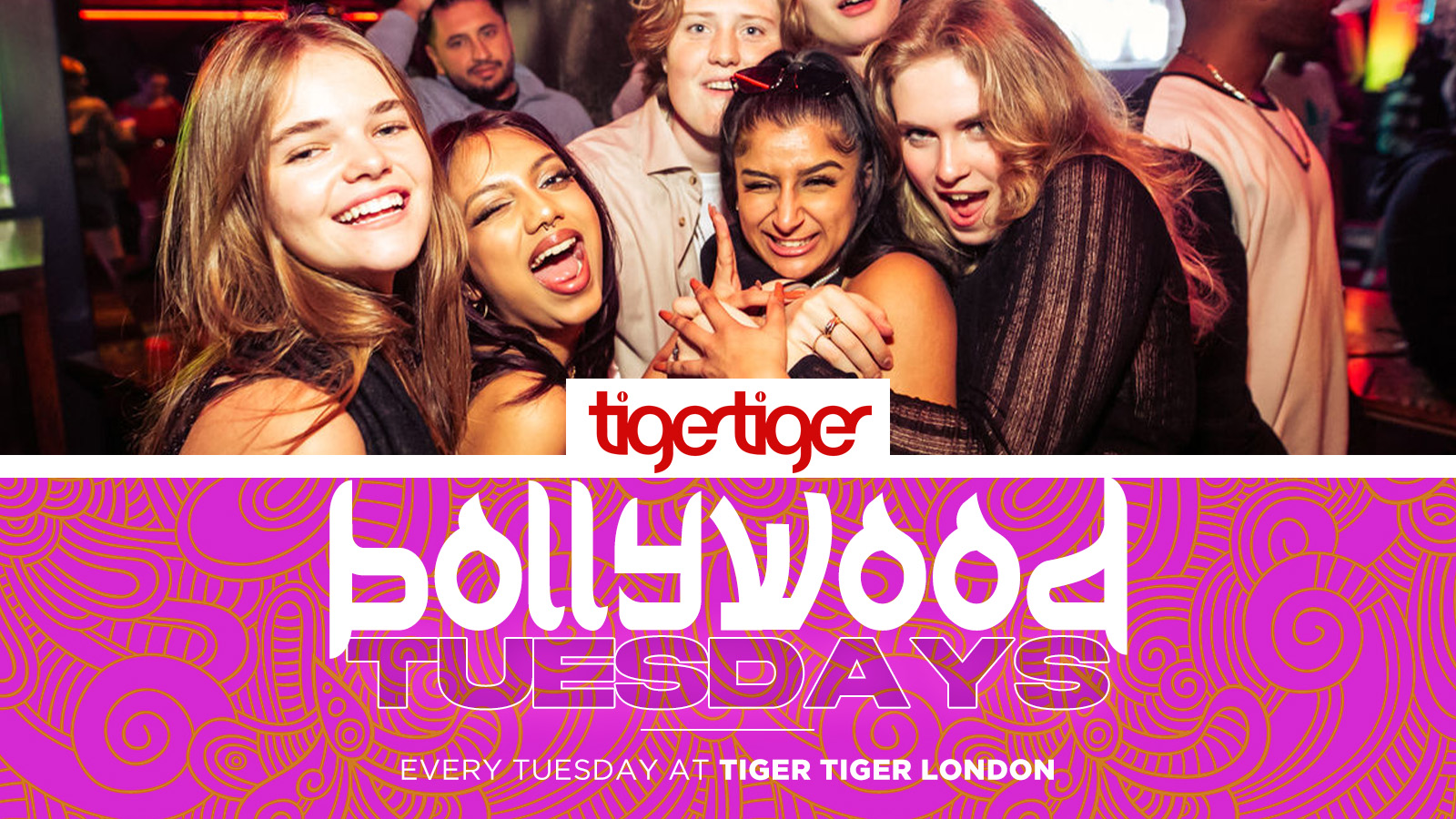 BOLLYWOOD | Every week at TIGER TIGER LONDON at Tiger Tiger, London on 30th Jan | Fatsoma