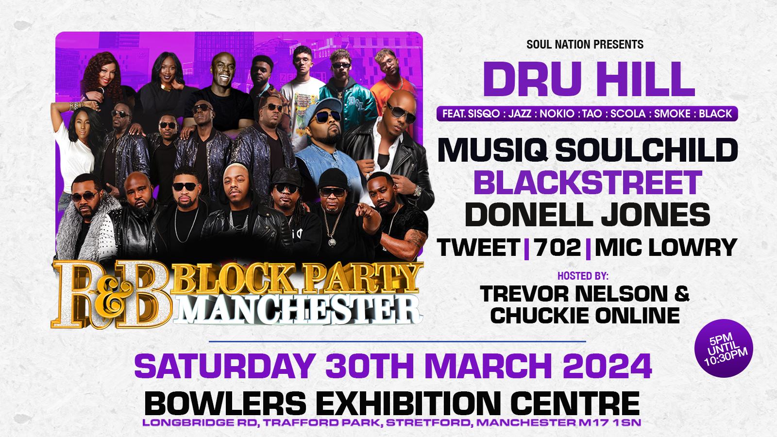 R&B Block Party MANCHESTER 2024 featuring Dru Hill, Sisqo, Musiq ...