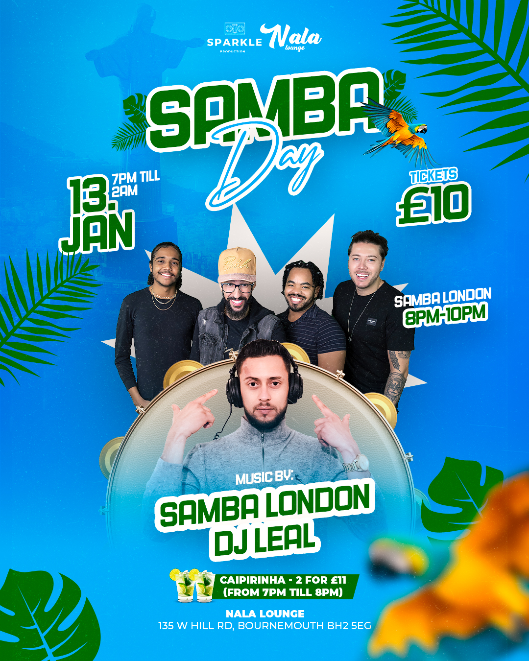 Samba Day - Brazilian Festa in Bournemouth 💃🇧🇷 at Nala Lounge ...