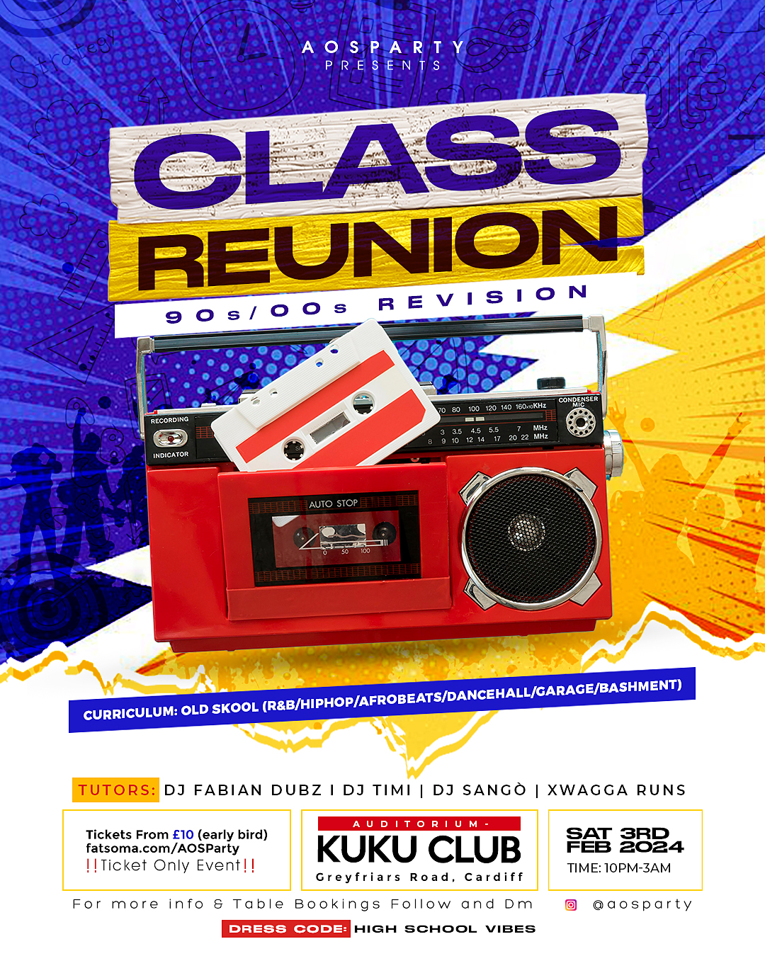 CLASS REUNION (90s/00s Revision) at Kuku Club at Park Plaza, Cardiff on ...