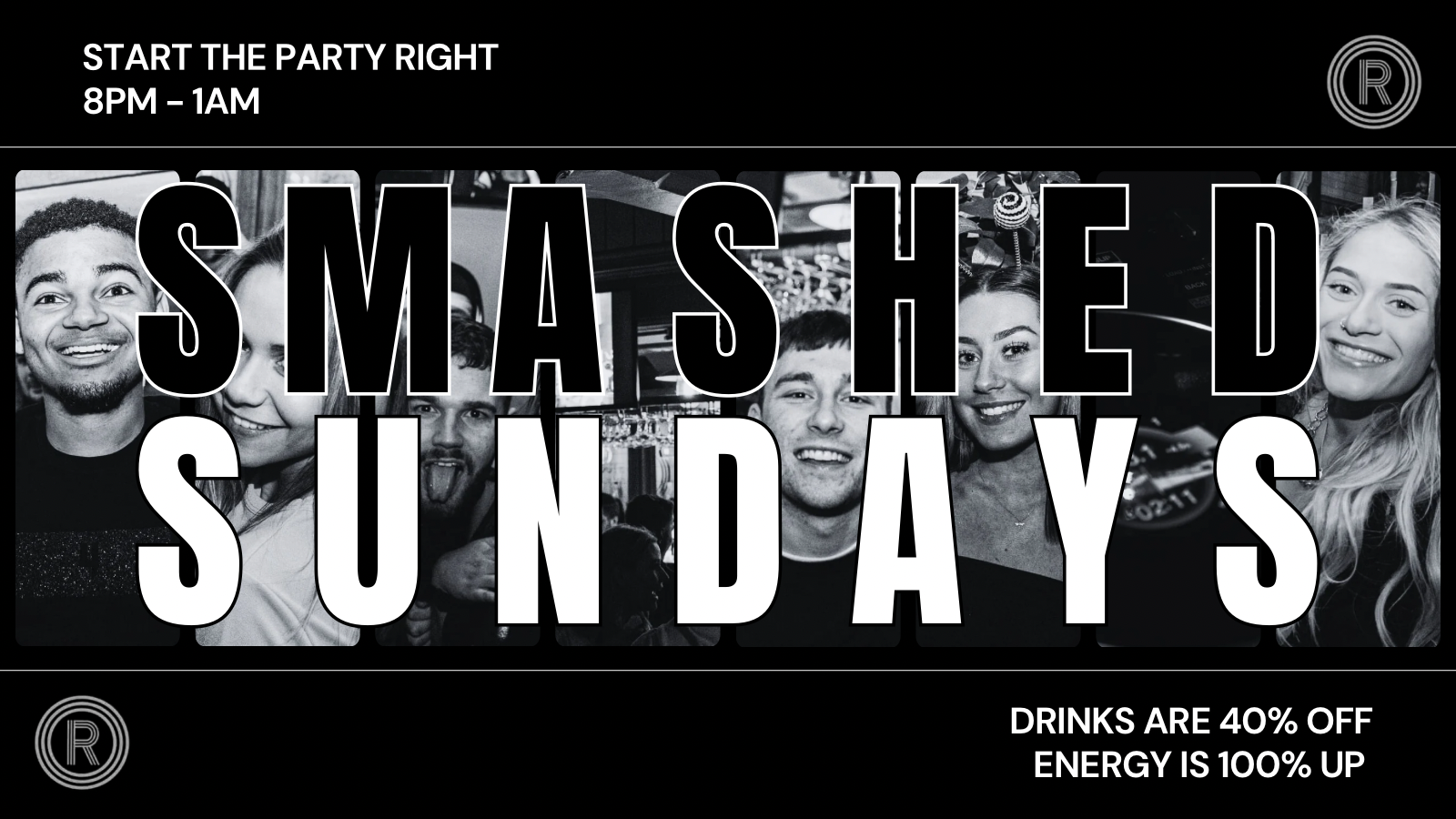 💥SMASHED SUNDAYS💥 40% off ALL DRINKS at Route One, Nottingham on 13th ...