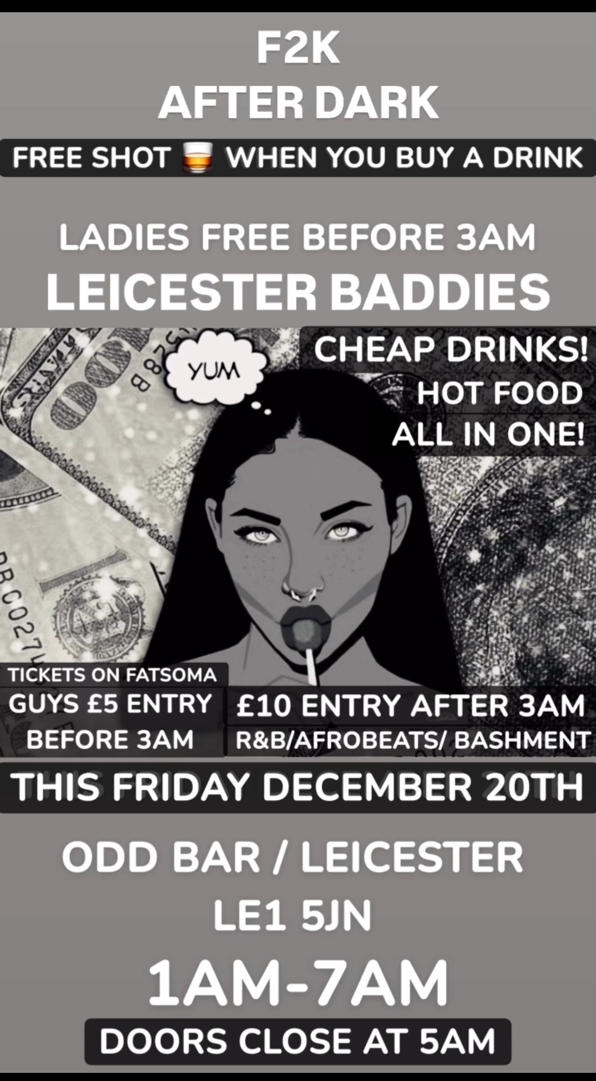 🎄LEICESTER BADDIES - CHRISTMAS EDTION / F2K AFTER DARK / !! AT ODD BAR LEICESTER MILLSTONE LANE ...