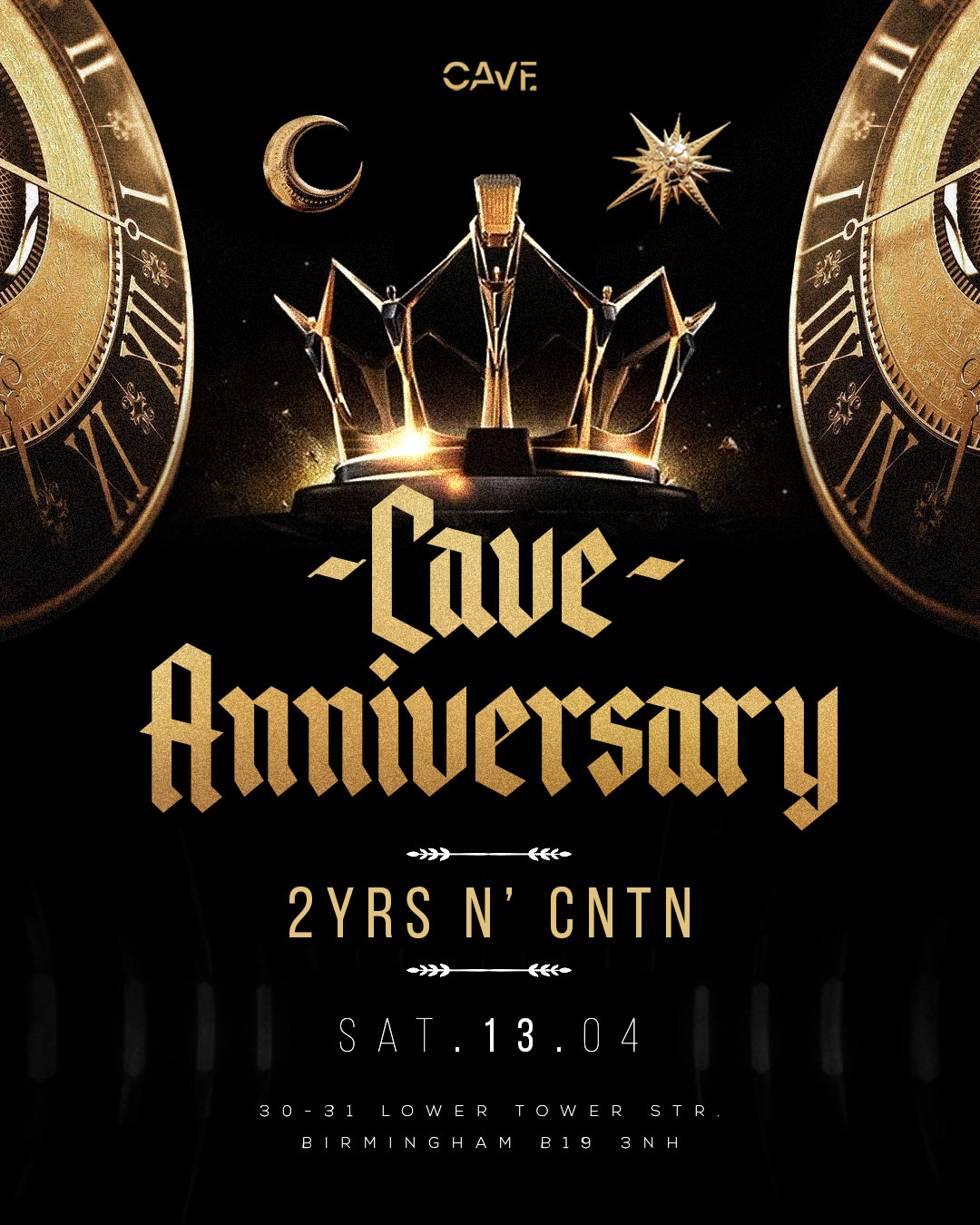 Cave 2yrs Anniversary at Cave, Birmingham on 13th Apr | Fatsoma