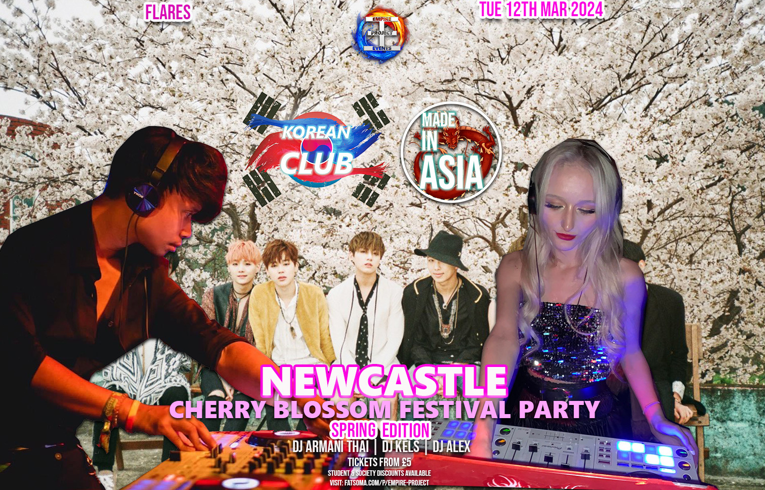 NEWCASTLE CHERRY BLOSSOM FESTIVAL RAVE: Korean Club x Made In Asia ...