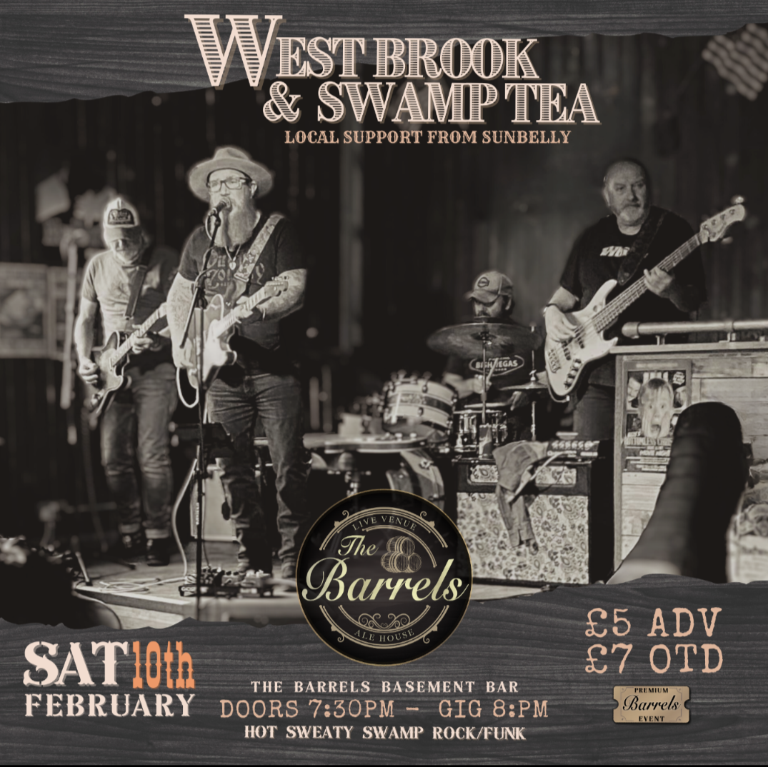West Brook and Swamp Tea with support from Sunbelly at The Barrels ...