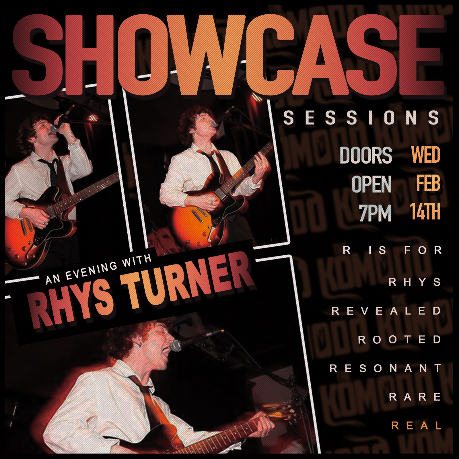 Showcase Sessions | Rhys Turner | The Komodo at The Komodo, Lincoln on ...