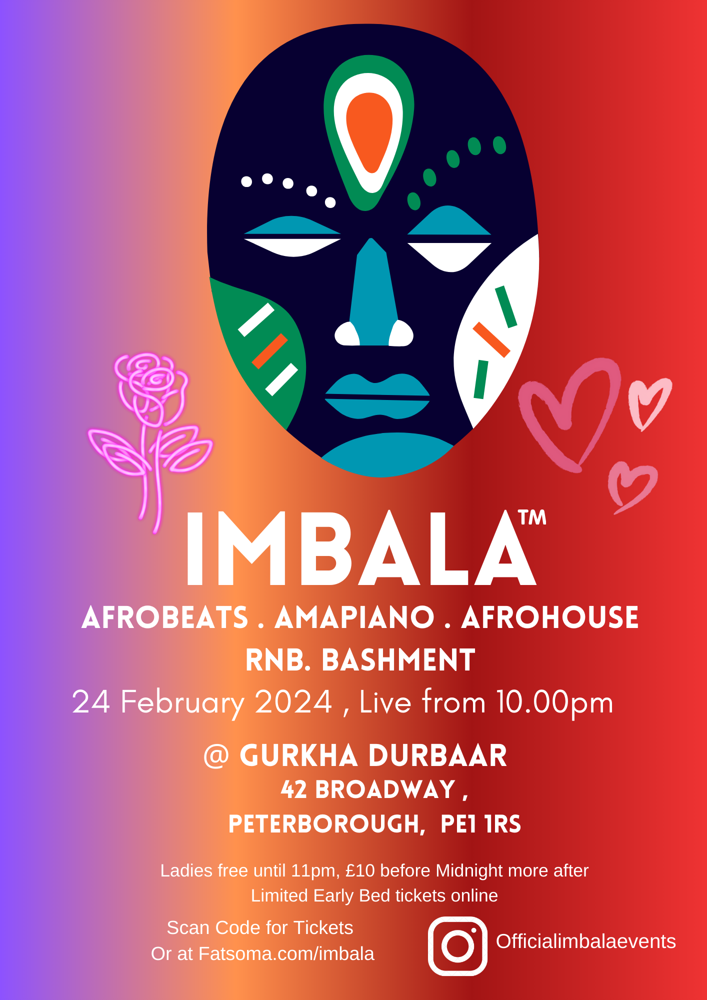 IMBALA - I LOVE AFRO MUSIC - VALENTINES EDITION at Gurkha Durbaar ...
