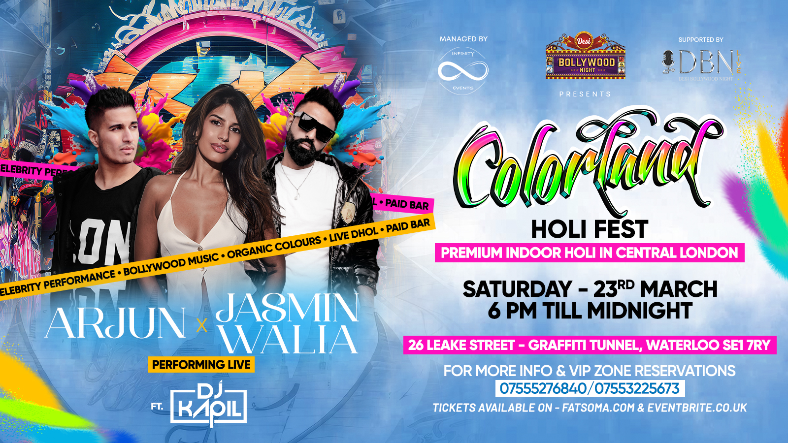 Colorland Holi Fest - Premium Indoor Holi in Central London at 26 Leake ...