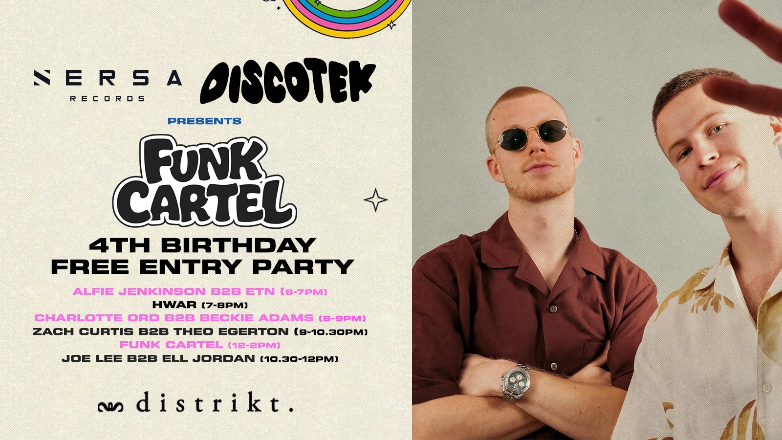 DISCOTEK x SERSA Presents FUNK CARTEL - LEEDS! Free PARTY at Distrikt ...