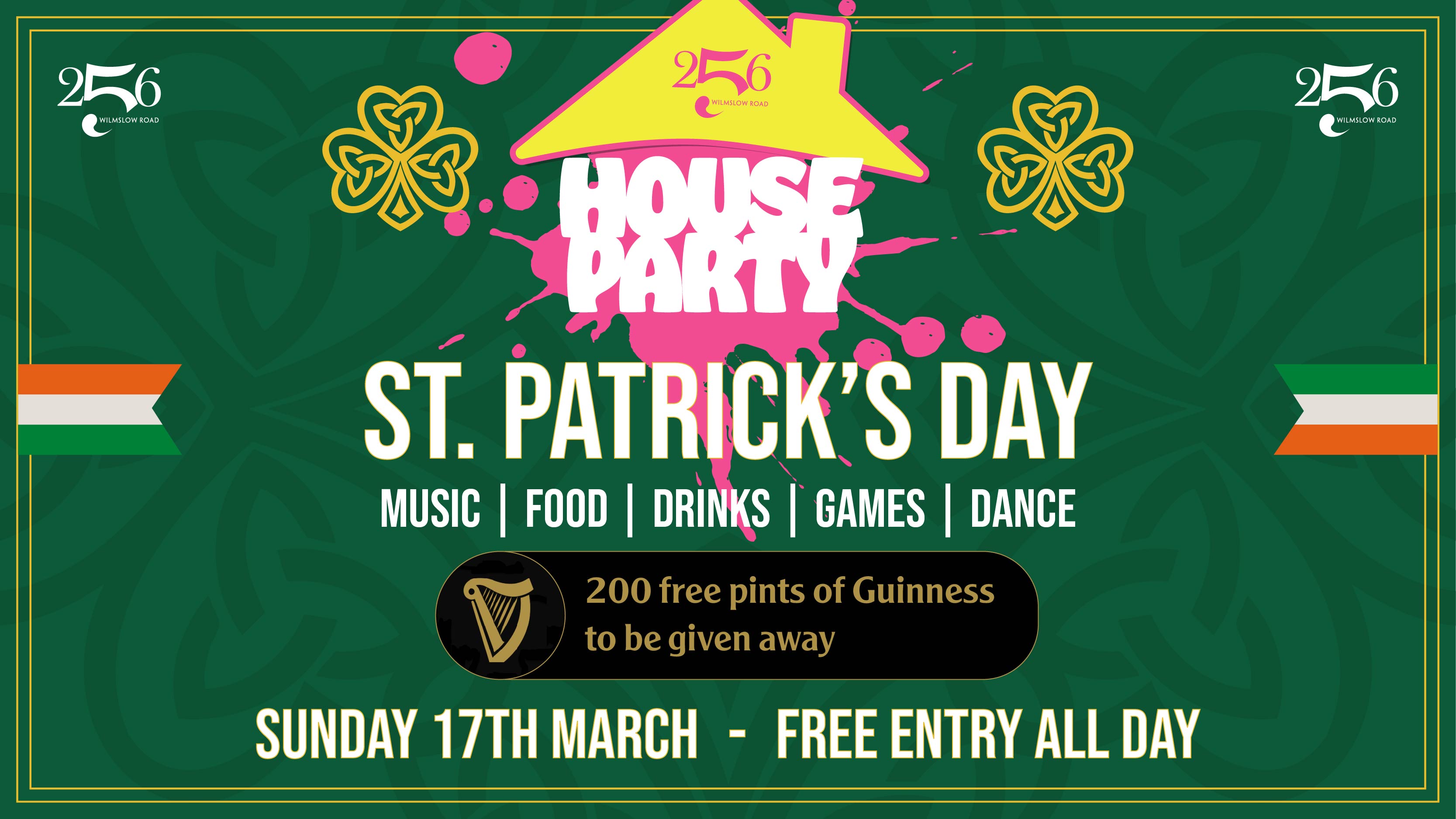 St Patrick's day House party. at 256 Wilmslow Road, Manchester on 17th ...