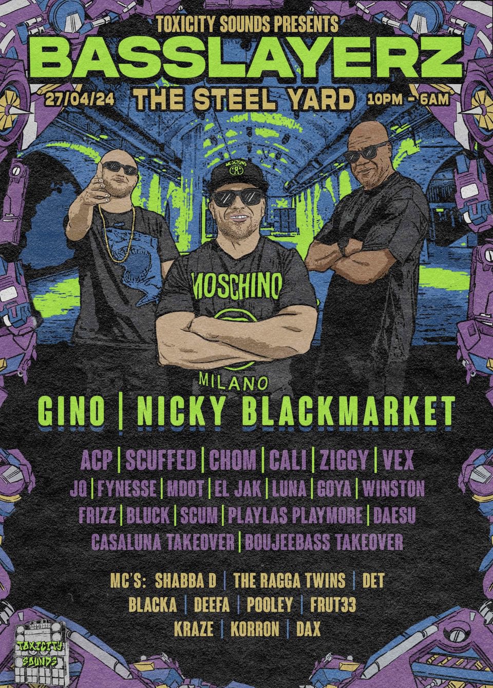 TOXICITY SOUNDS PRESENTS: BASSLAYERZ / DNB RAVE at The Steel Yard ...