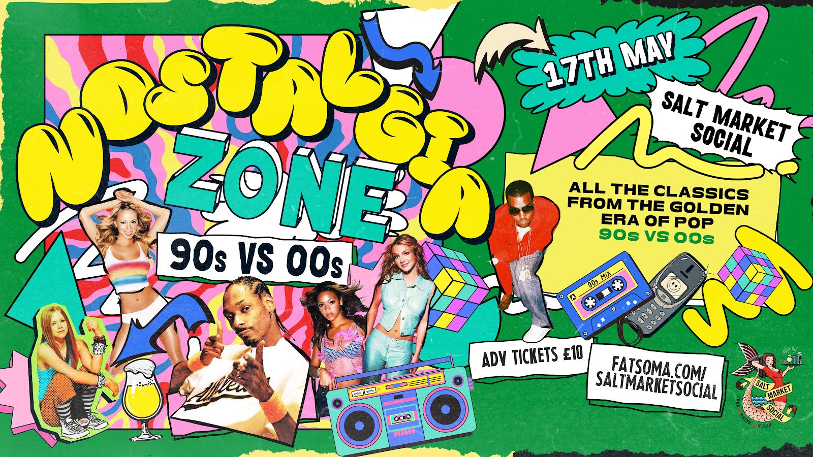 NOSTALGIA ZONE | 90s Vs 00s at Salt Market Social, North Shields on ...