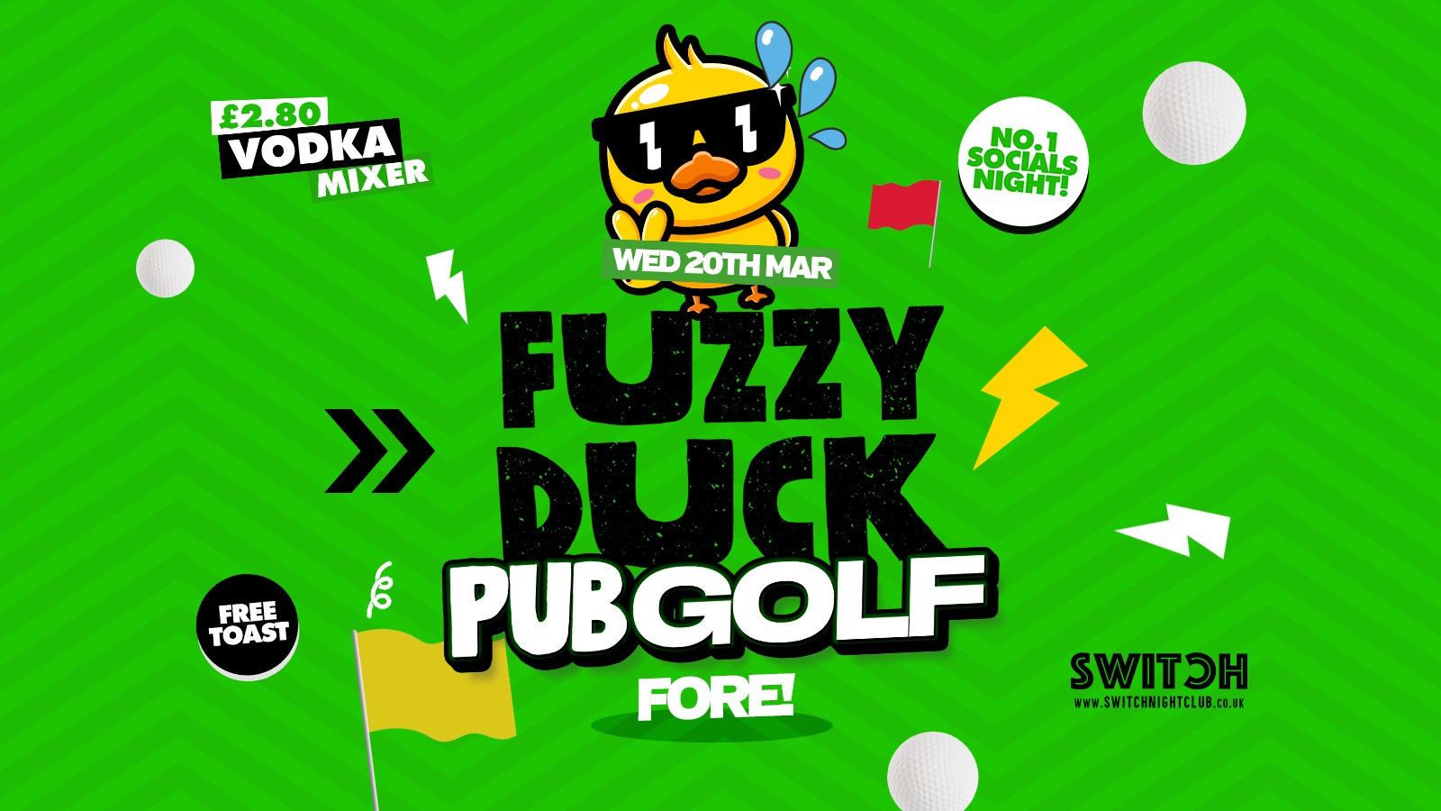 Fuzzy Duck | Pub Golf | Official Student Social Wednesday at Switch ...