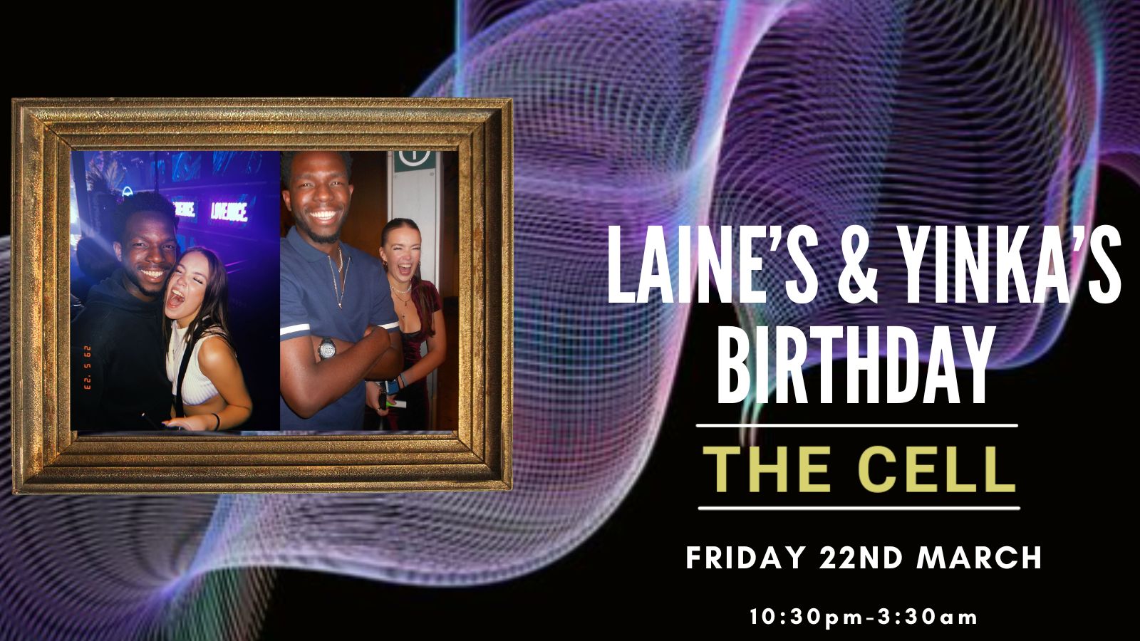 Laine & Yinka's Birthday at The Cell, Nottingham on 22nd Mar | Fatsoma